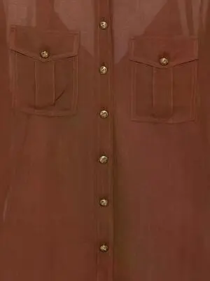 Zimmermann Button-detailed Pocket Shirt