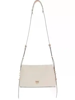 Pinko Logo-plaque Crossbody Bag - White