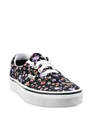 VANS Floral-print Era Sneakers - Black