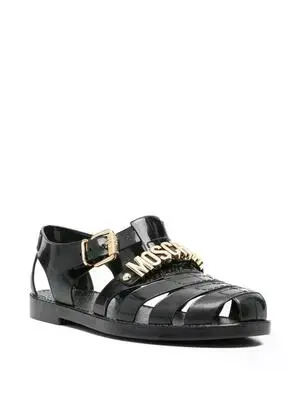 Moschino Logo-plaque Buckle Sandals