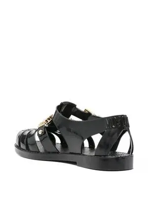 Moschino Logo-plaque Buckle Sandals