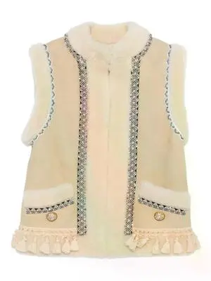 Valentino Garavani Tassel-embellished Waistcoat - Neutrals