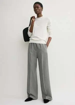 TOTEME High-Waisted Wide Leg Trousers