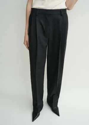 TOTEME Double-pleat Flannel Trousers