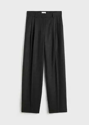 TOTEME Double-pleat Flannel Trousers