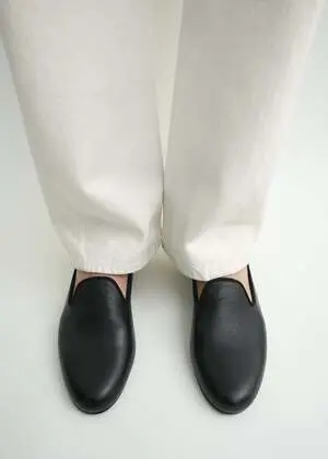 TOTEME Grained-leather Loafers