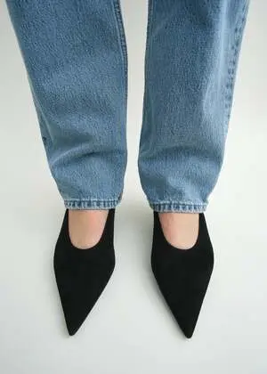 TOTEME Suede Kitten Heel Pumps