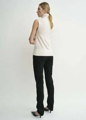 TOTEME Sleeveless Fine Knit Turtleneck