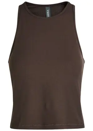 Vuori Pose Plyo Ribbed Tank - Brown