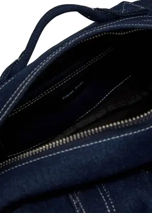 Simone Rocha Bow Embellished Denim Cross-body Bag