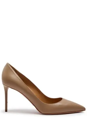 Nude Leather Pumps