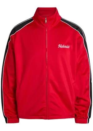 NAHMIAS Logo-embroidered Jersey Track Jacket - Red
