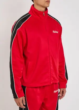 NAHMIAS Logo-embroidered Jersey Track Jacket - Red