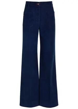 Victoria Beckham Alina Flared-leg Corduroy Jeans