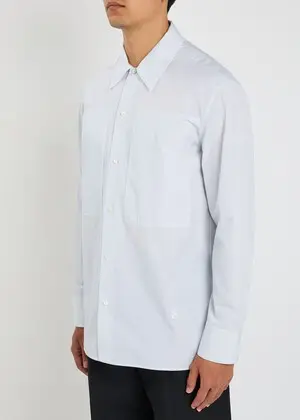 JIL SANDER Tuesday Striped Cotton-poplin Shirt - White