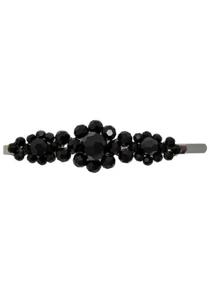 Simone Rocha Flower Crystal-embellished Hair Clip - Black