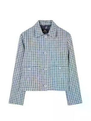 Paul Smith Houndstooth-pattern Jacket - Blue