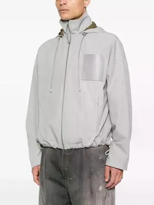 Loewe Hooded Cotton Jacket - Grey