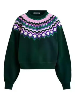 Essentiel Antwerp Sequin-embellished Sweater - Green