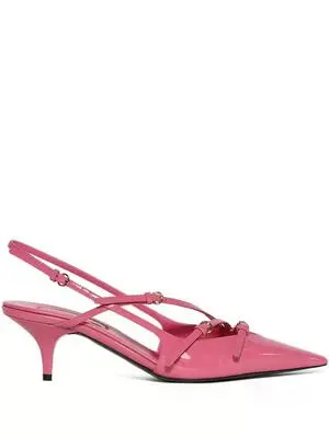 Miu Miu 25mm Slingback Pointed-toe Sandals