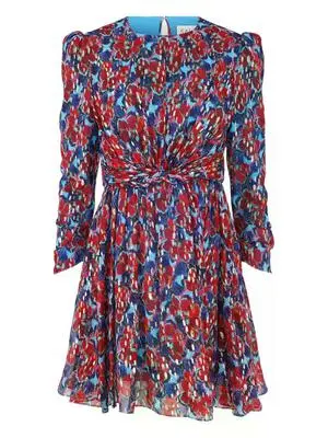 Saloni Floral-pattern Mini Dress