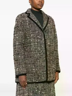 Giambattista Valli Trimmed Tweed Coat