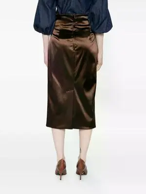 Dolce & Gabbana Satin Midi Skirt