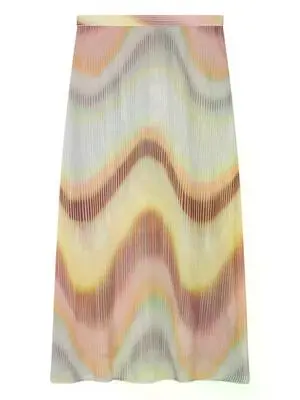 Paul Smith Wave-pattern Midi Skirt