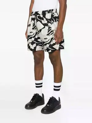 Amiri Floral Print Drawstring Shorts