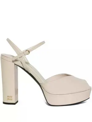 Miu Miu Peep Toe Sandals For Women