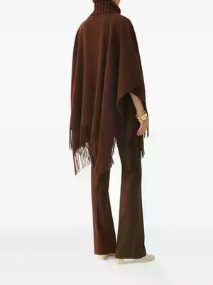 Fabiana Filippi Turtleneck Wool Poncho