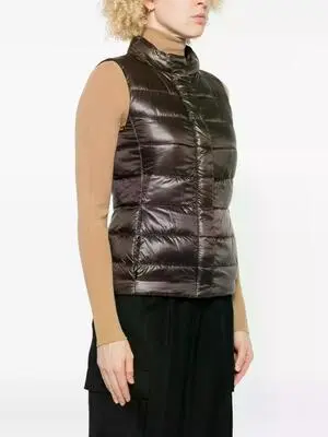 Herno Quilted Sleeveless Vest - Brown