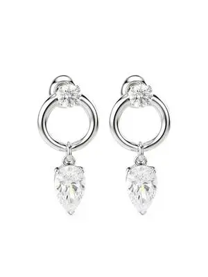 SWAROVSKI Zirconia Drop Earrings - Silver