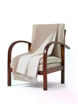Brunello Cucinelli Double-cloth Fringe Throw