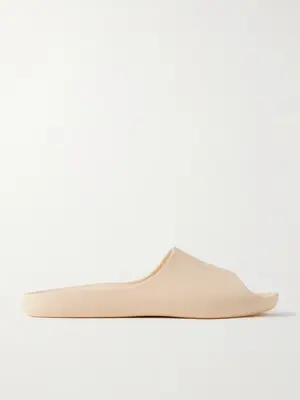 THE ROW Ama Rubber Slides - Neutrals