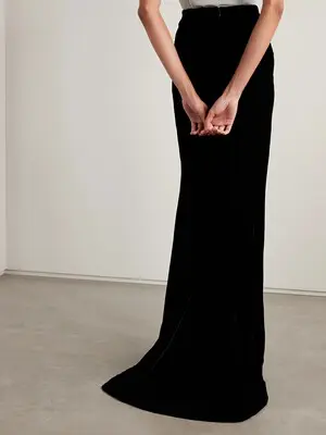 Carolina Herrera Velvet Maxi Skirt