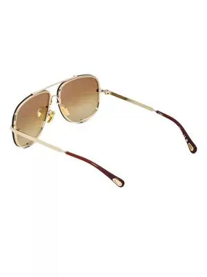 Chloé Gradient Lens Pilot-frame Sunglasses