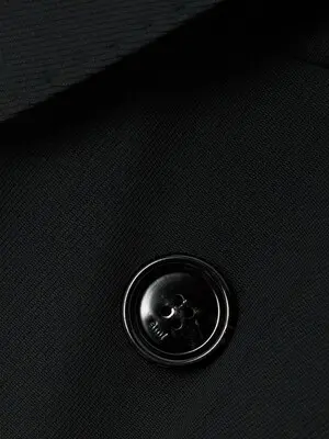 AMI Paris Oversized Double-breasted Wool Blazer - Black