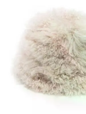 Simonette Ravizza Sheepskin Bucket Hat - Neutrals