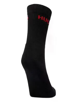 Hugo Logo Ribbed Socks