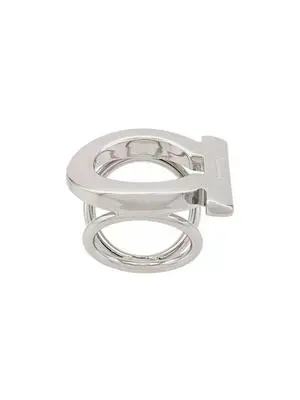 FERRAGAMO Logo Ring - Silver