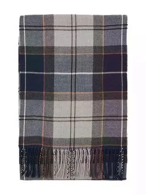 Barbour Tartan-fringed Scarf - Blue