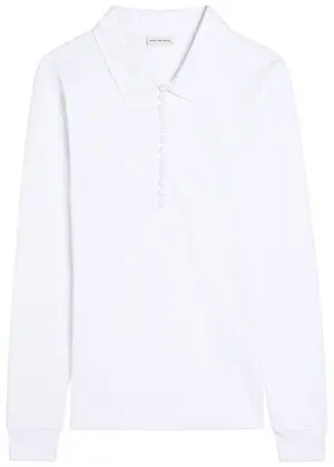 Dries Van Noten Cotton Polo Top