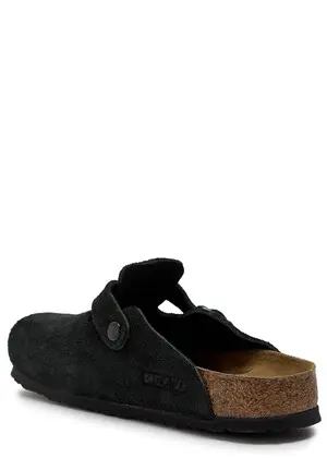 BIRKENSTOCK Boston Brushed Suede Clogs