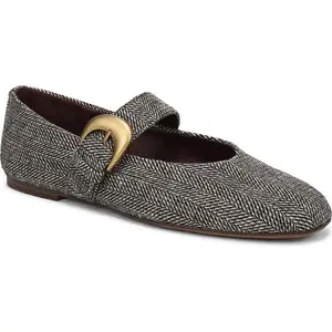 CIRCUS NY BY SAM EDELMAN Bella Herringbone Mary Jane Flat - Black Multi