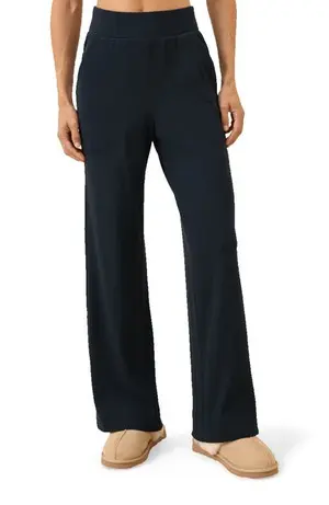 PACT Dream Rib Wide Leg Lounge Pant - Midnight Blue