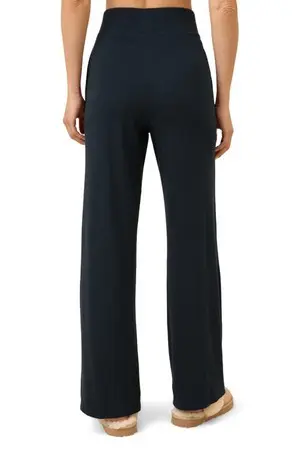 PACT Dream Rib Wide Leg Lounge Pant - Midnight Blue