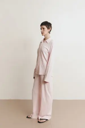 VIR VITA Eloise Pointelle Cardigan - Blossom