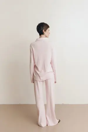 VIR VITA Eloise Pointelle Cardigan - Blossom