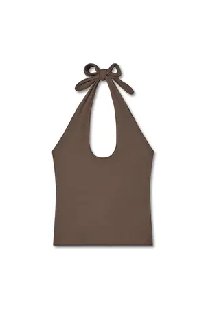 VIR VITA Pauline Halter Top Chesnut